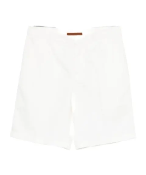 Zegna Belt Loop Shorts - White