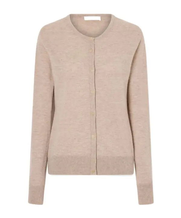 THE ROW Crew Neck Cardigan - Nude