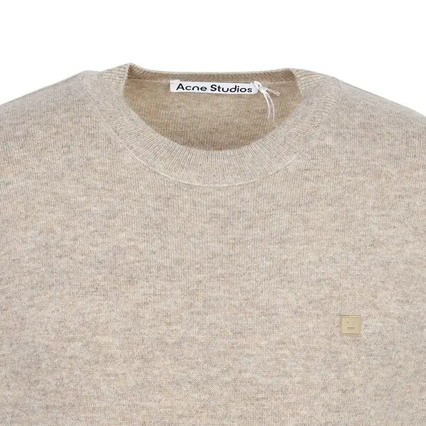 Acne Studios Crew Neck Long-sleeved Sweater - Nude