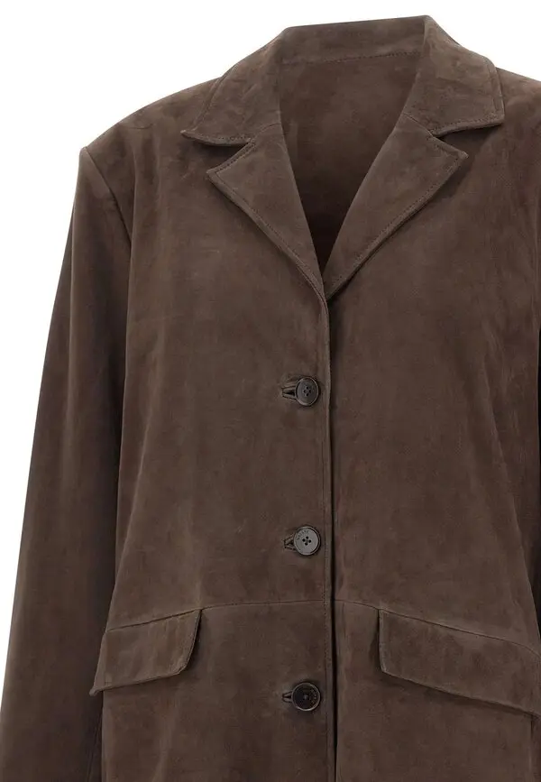ROTATE BY BIRGER CHRISTENSEN Suede Blazer