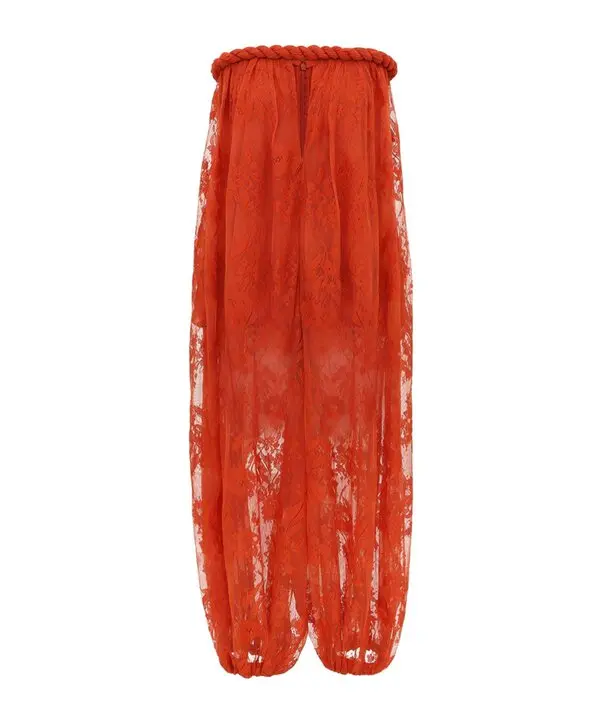 Zimmermann Luna Lace Harem Jumpsuit - Sunset Orange