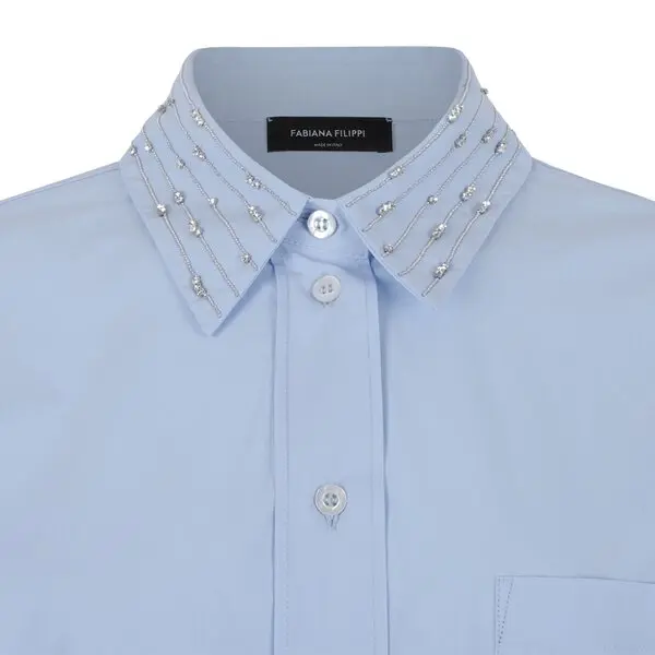 Fabiana Filippi Embellished Collar Shirt