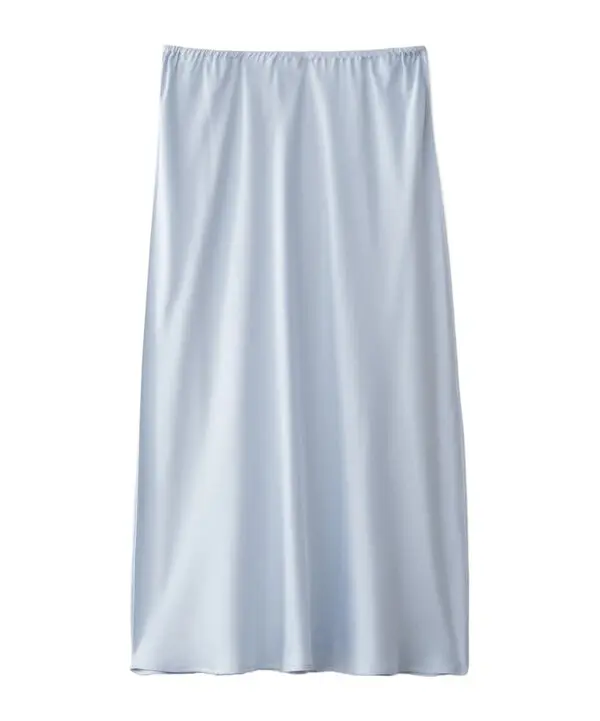 LISA YANG Midi Skirt - Light Blue