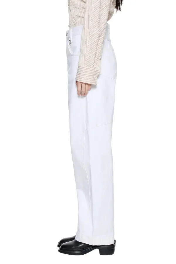 WOOYOUNGMI Logo Patch Panelled Trousers