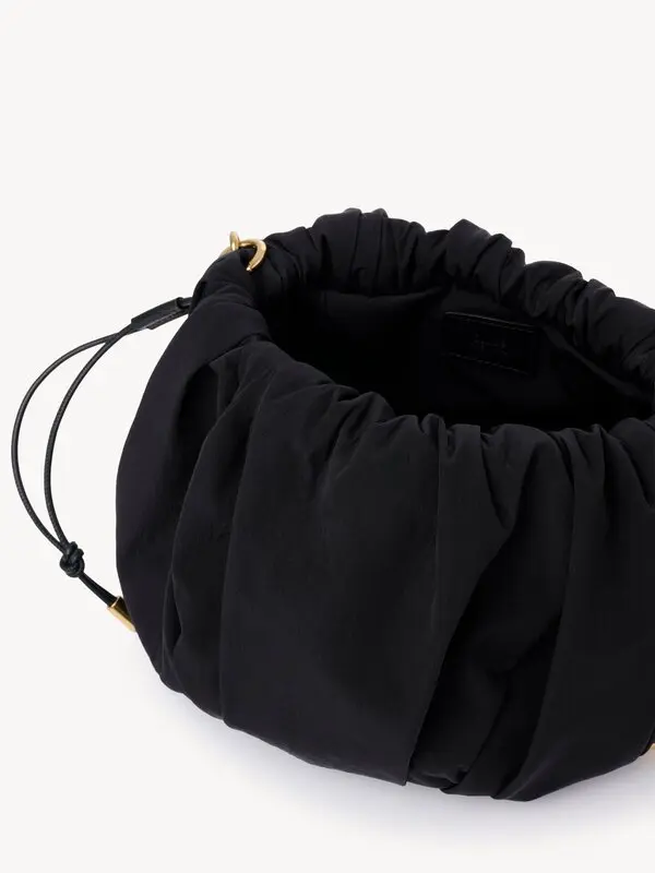 Chloé Plissé Chain Shoulder Bag - Black