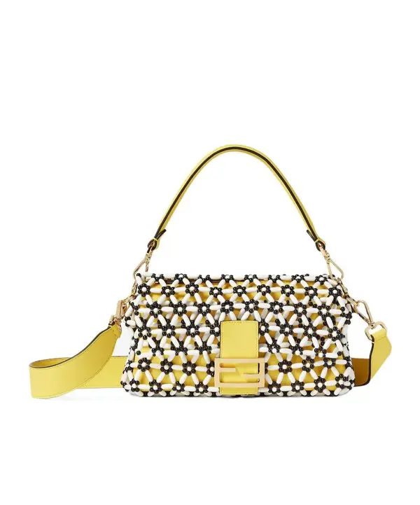 Fendi Baguette Beaded Shoulder Bag - Multicolor