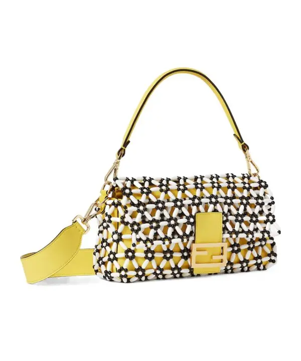 Fendi Baguette Beaded Shoulder Bag - Multicolor