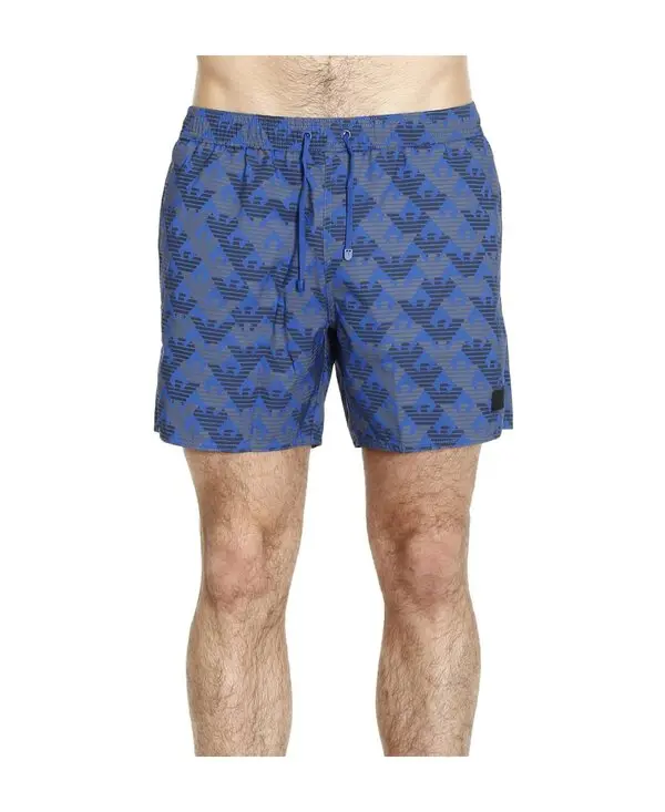 EA7 Logo Detail Shorts - Blue