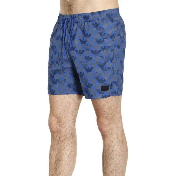 EA7 Logo Detail Shorts - Blue