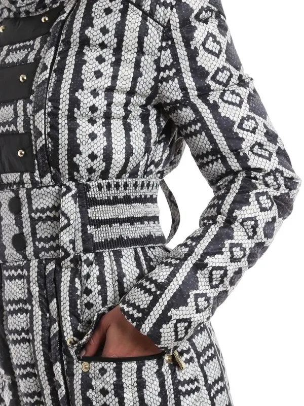 Just Cavalli Snake Print Down Jacket