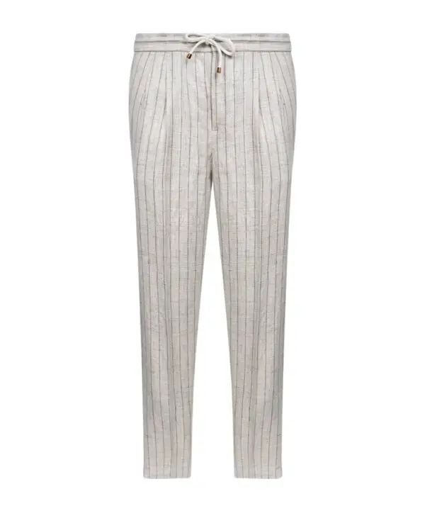 Brunello Cucinelli Pleated Drawstring Trousers - Gray