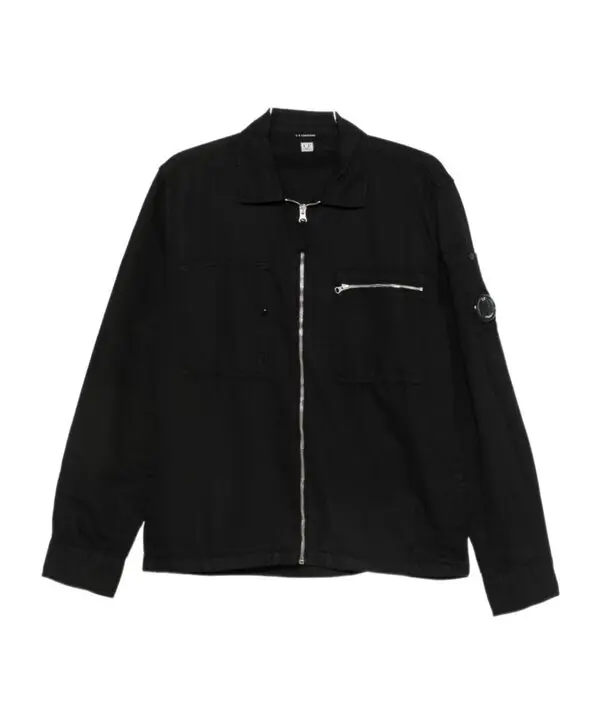 C.P. COMPANY Zip-through Utility Jacket - Black