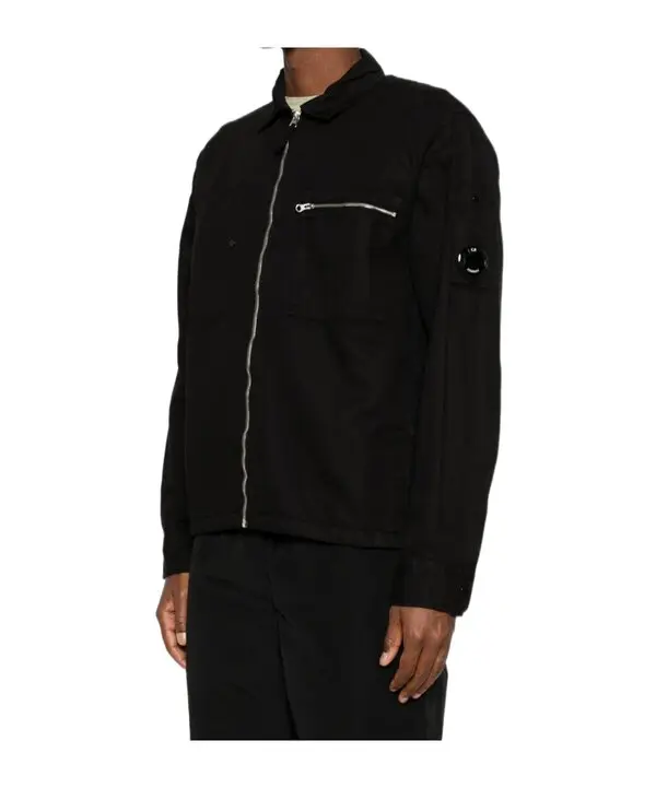C.P. COMPANY Zip-through Utility Jacket - Black