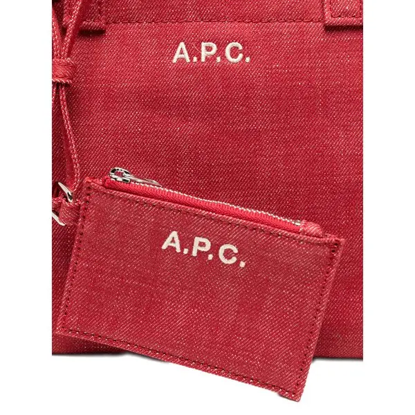 A.p.c. Le Drummer Mini Tote Bag With Zipper Closure