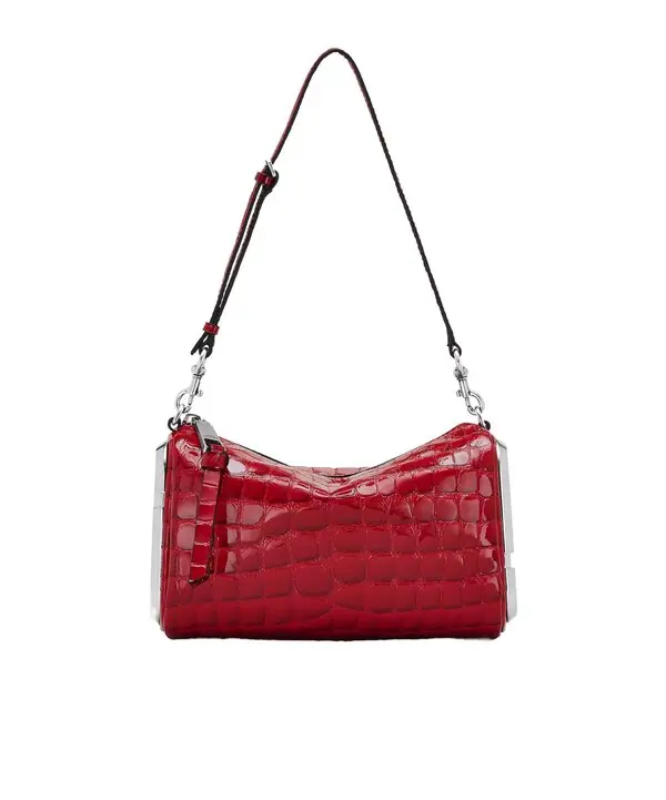 Marc Jacobs The Glossy Embossed Snapshot Shoulder Bag By