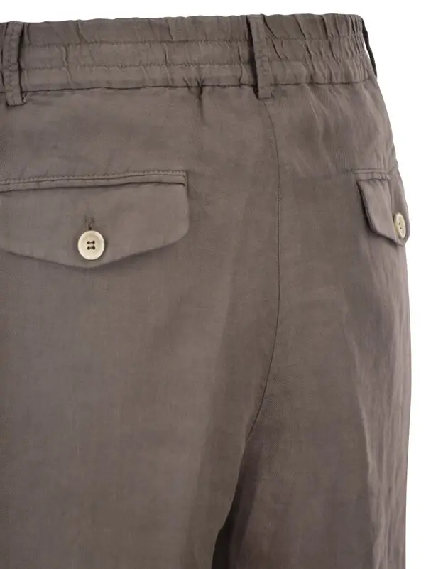 Brunello Cucinelli Elasticated Bermuda Shorts - Black