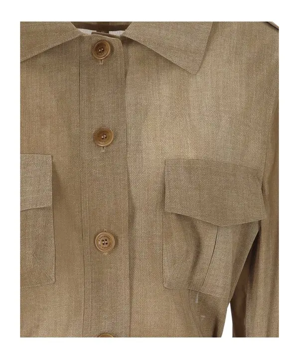 Ermanno Scervino Belted Jacket - Brown