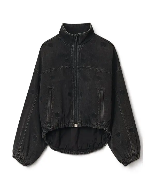 Alexander Wang Denim Jacket With Logo Detail