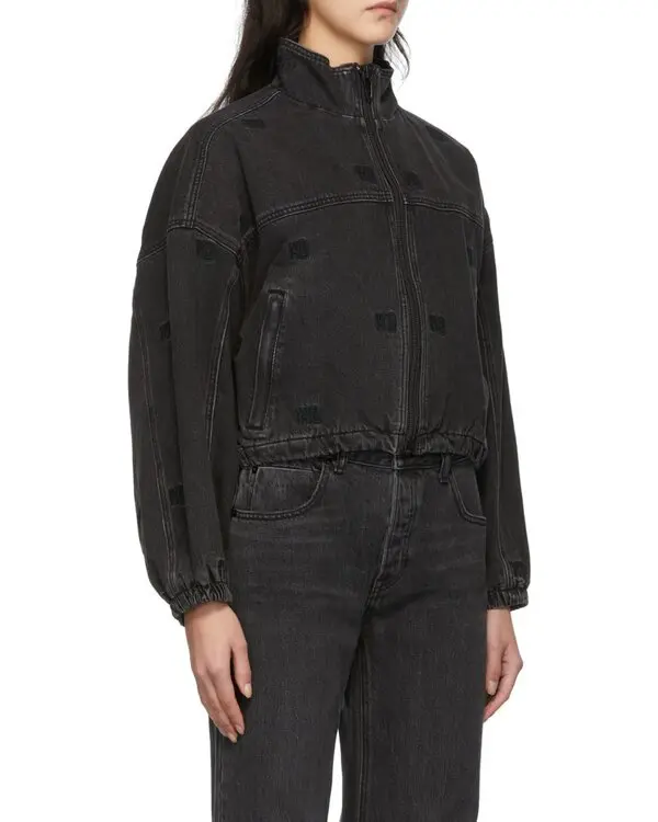 Alexander Wang Denim Jacket With Logo Detail
