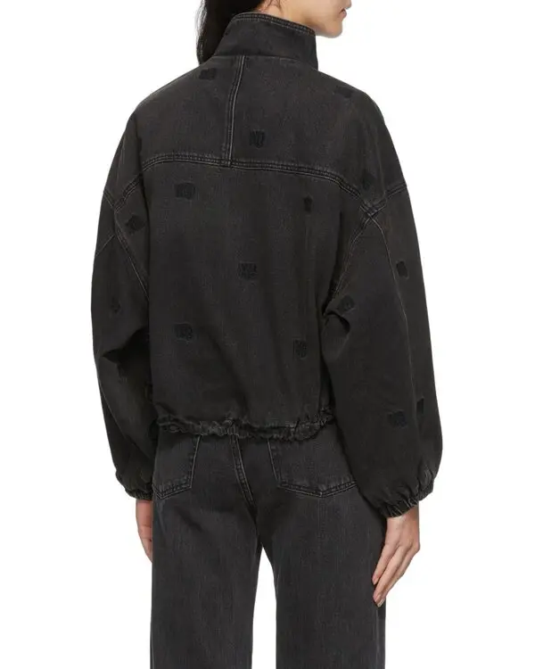 Alexander Wang Denim Jacket With Logo Detail