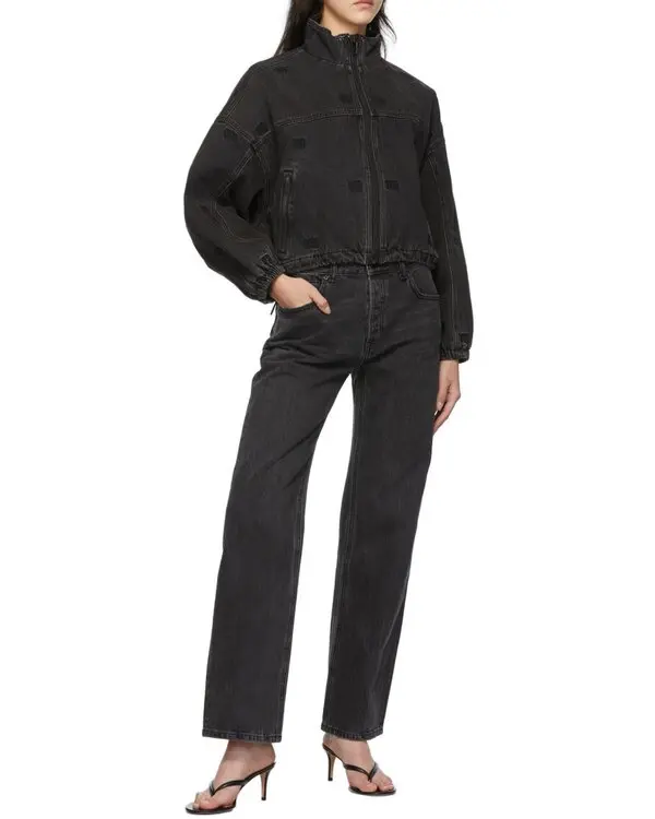 Alexander Wang Denim Jacket With Logo Detail