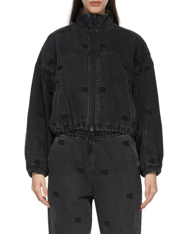 Alexander Wang Denim Jacket With Logo Detail