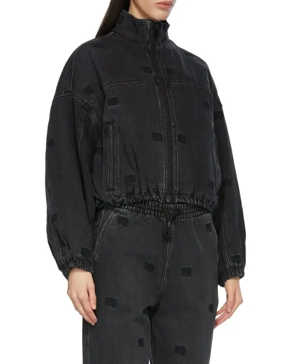 Alexander Wang Denim Jacket With Logo Detail