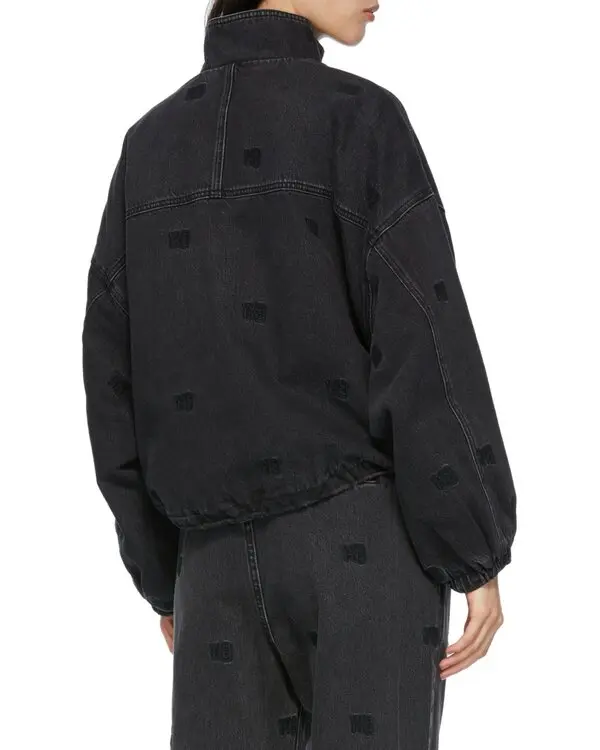 Alexander Wang Denim Jacket With Logo Detail