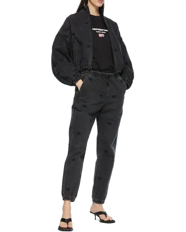 Alexander Wang Denim Jacket With Logo Detail