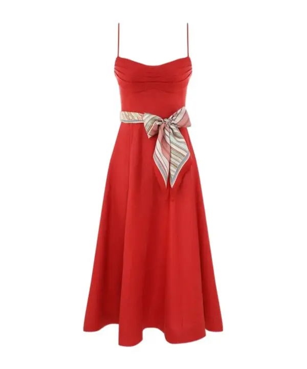 Zimmermann Rebellion Tuck Midi Dress