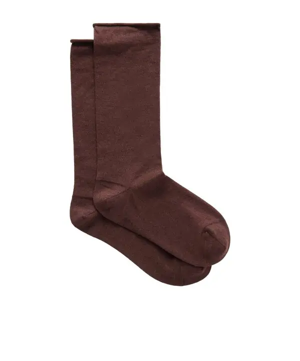 Brunello Cucinelli Cashmere Blend Crew Socks - Red