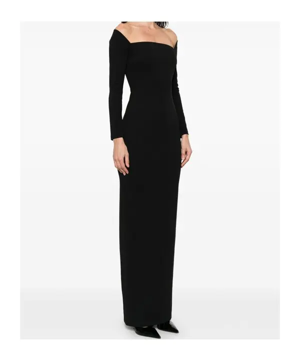 Solace London Lolita Split Maxi Dress - Black