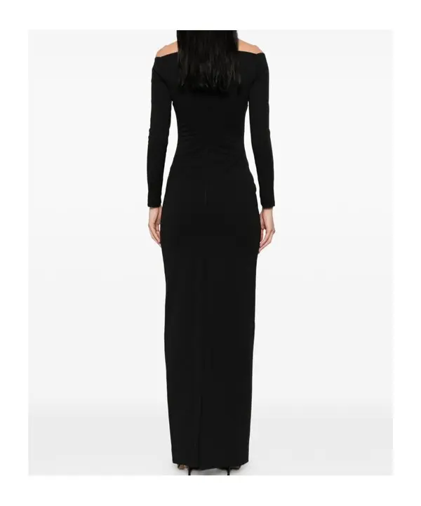 Solace London Lolita Split Maxi Dress - Black