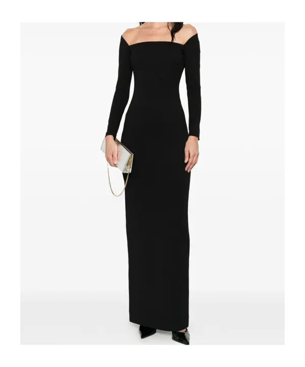 Solace London Lolita Split Maxi Dress - Black