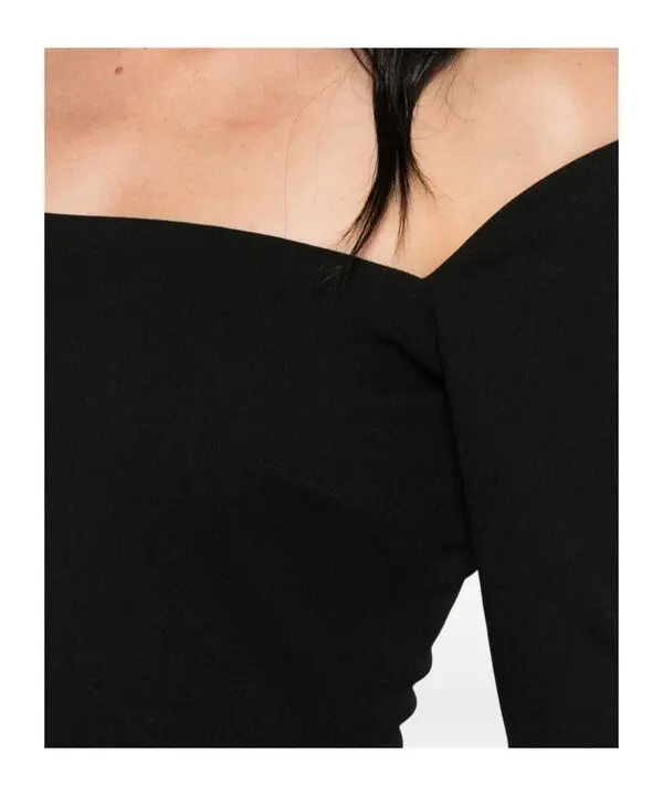 Solace London Lolita Split Maxi Dress - Black