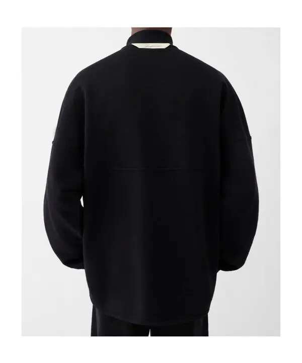 Jacquemus Rond Carre Half Zip Sweatshirt - Black