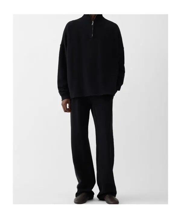 Jacquemus Rond Carre Half Zip Sweatshirt - Black