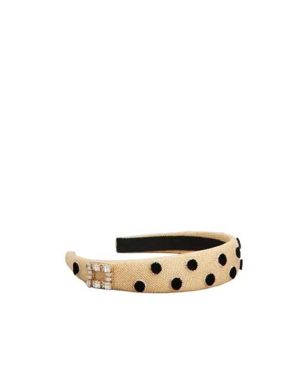 ROGER VIVIER Polka Dot Tres Vivier Hairband