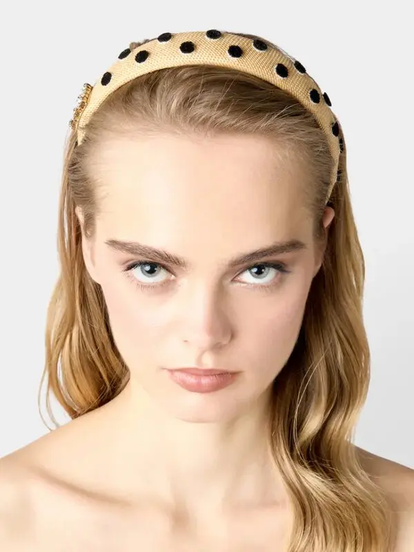 ROGER VIVIER Polka Dot Tres Vivier Hairband