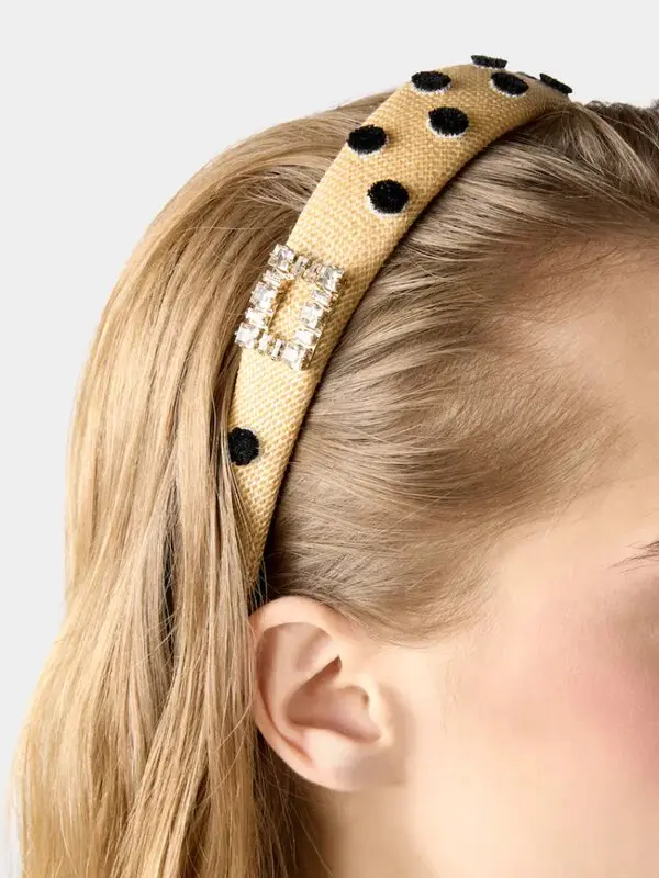 ROGER VIVIER Polka Dot Tres Vivier Hairband