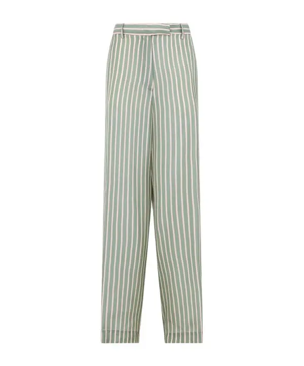 Dries Van Noten High-waist Striped Pants - Green