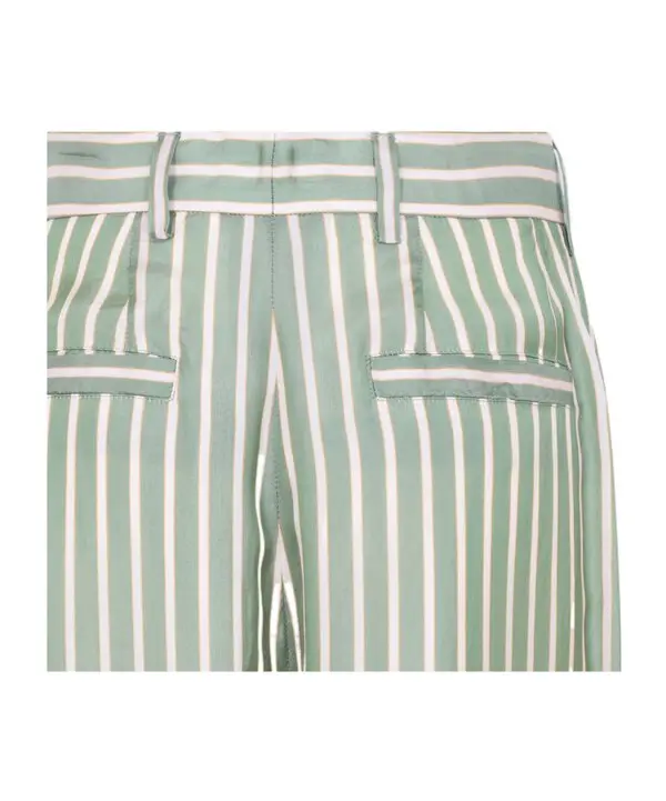 Dries Van Noten High-waist Striped Trousers - Green