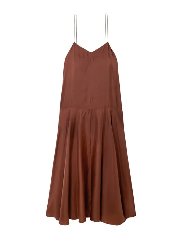 ST. AGNI Slip Dress - Brick Red