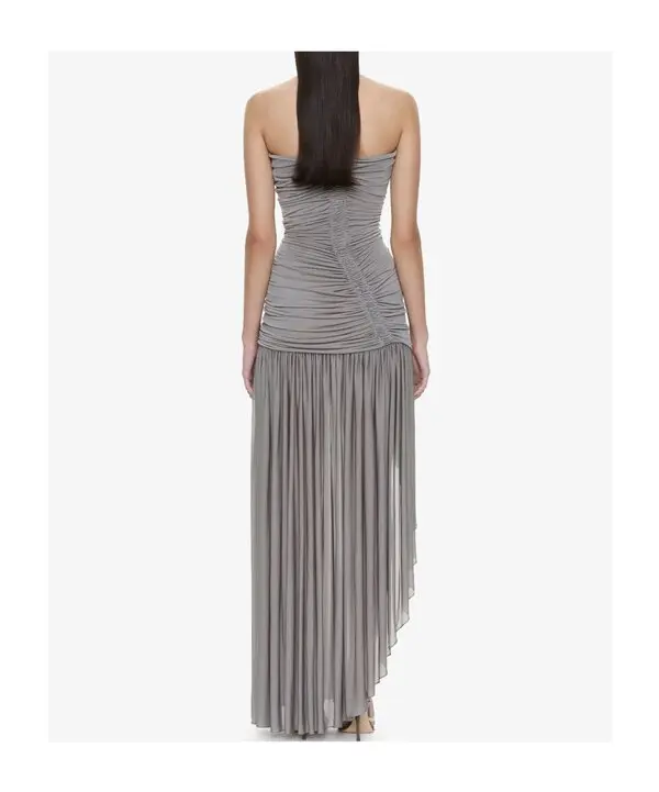 Christopher Esber Arced Orion Strapless Gown - Gray