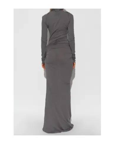 ENTIRE STUDIOS Draped Long-sleeve Maxi Dress - Black