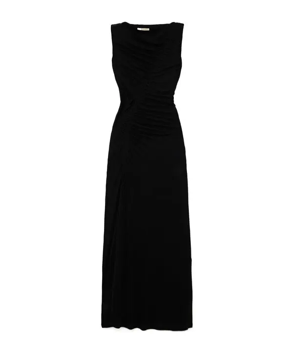 Ulla Johnson Sleeveless Maxi Dress With Pleated Design
