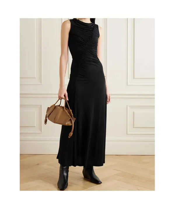 Ulla Johnson Sleeveless Maxi Dress With Pleated Design