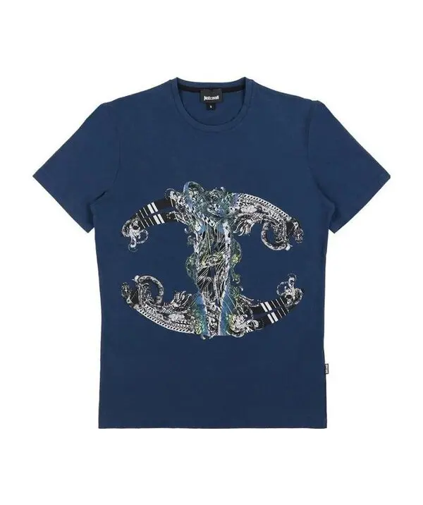 Just Cavalli Item O-neck Short-sleeved T-shirt