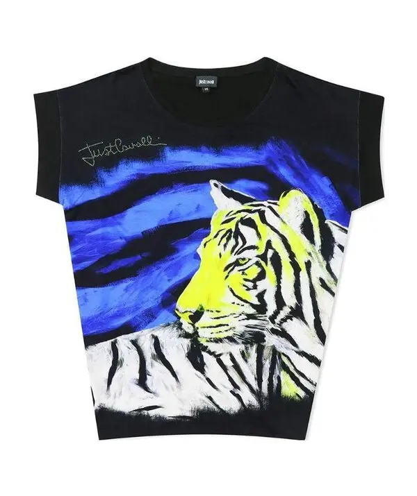 Just Cavalli Print T-shirt - Black