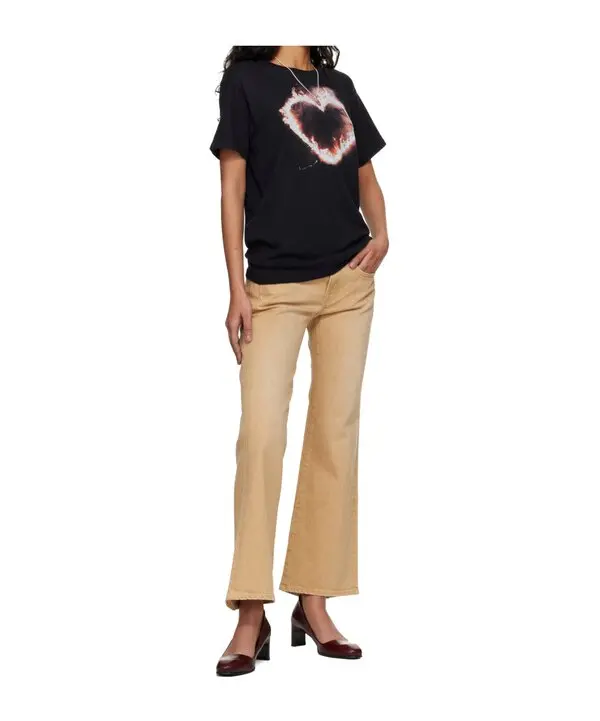 R13 Mid-rise Flared Jeans With Distressed Wash